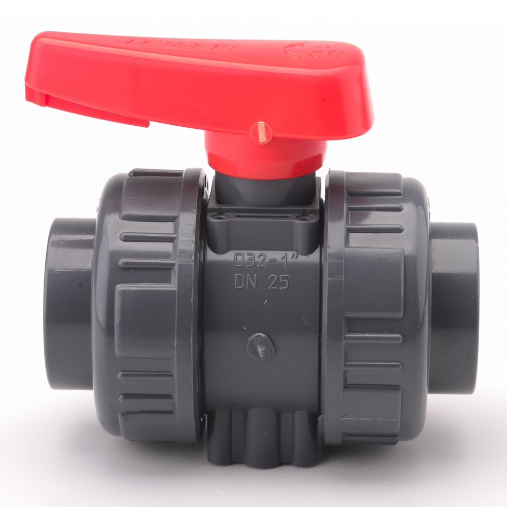 EFFAST PVCU INDUSTRIAL DOUBLE UNION BALL VALVES PLAIN SOCKETS - RBF22A ...
